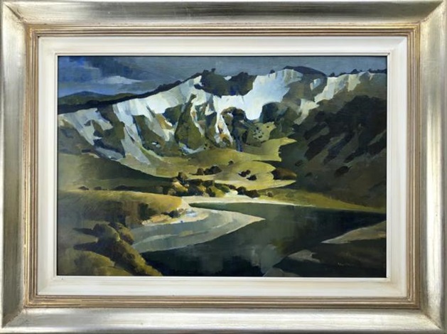 THE WHITE CLIFFS, RANGITIKEI by Peter McIntyre on artnet