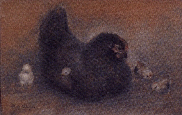 La poule et ses poussins by Toshio Bando on artnet