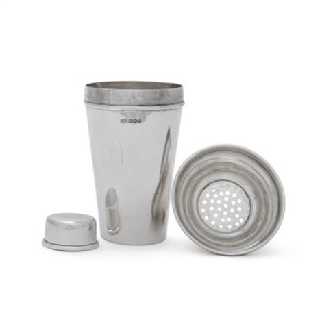 An Art Deco silver cocktail shaker, E. Viner, Sheffield, 1932 by Edward ...