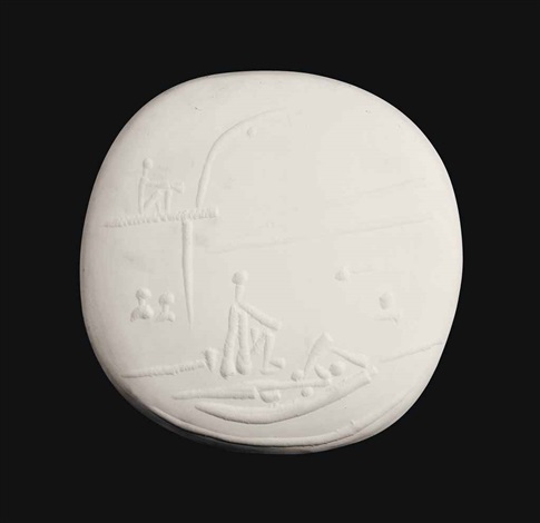 Beach scene by Pablo Picasso on artnet