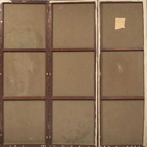 A three-panelled screen Classical figures dancing by George Romney on ...