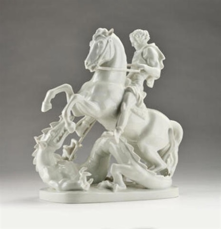 St. Georg der Drachentöter by Ferdinand Opitz on artnet