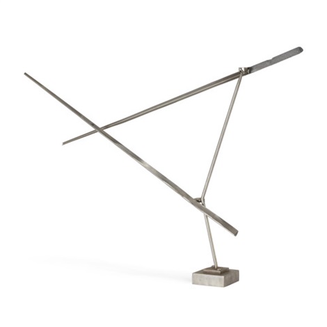 Triangular Theme with Obtuse Angle by George Rickey on artnet