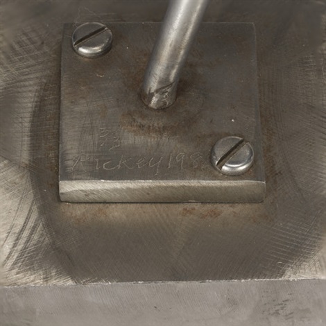 Triangular Theme with Obtuse Angle by George Rickey on artnet