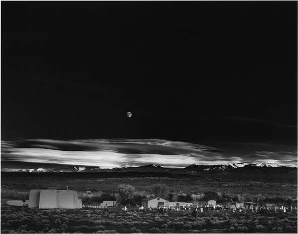 Moonrise, Hernandez, New Mexico by Ansel Adams on artnet
