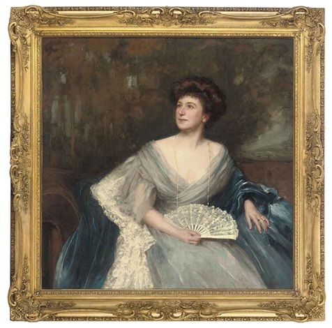 Portrait of Mrs James Herbert Wild née Sarah Alice Nesbit Rhodes of ...