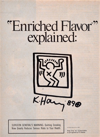 Keith Haring Dancing Figure Drawing on Magazine Page by Keith Haring on ...