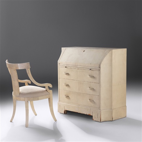 Drop-Front Desk and Chair by Samuel Marx on artnet