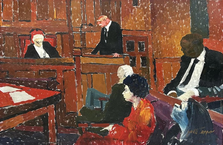 THE TRIAL, FROM THE LAW AND ITS PEOPLE SERIES by Garth Tapper on artnet