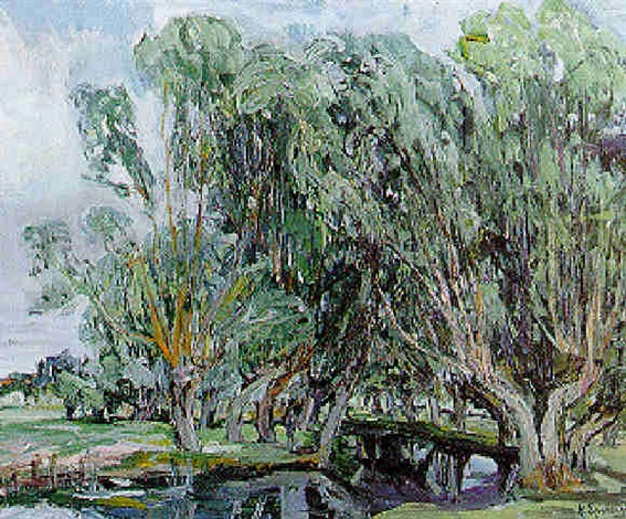 Paysage aux grands arbres by Henri Epstein on artnet