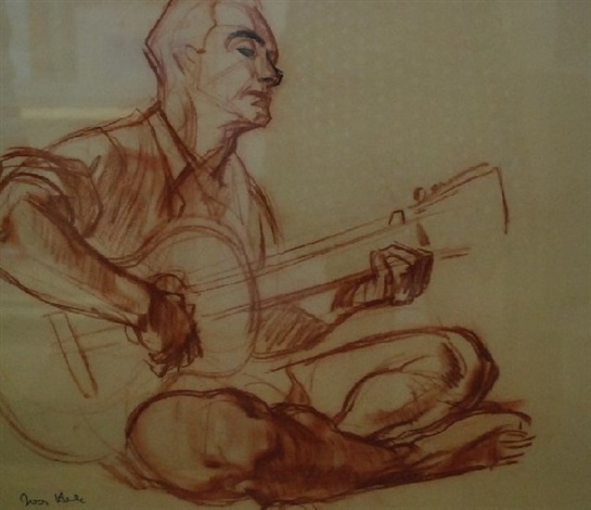 The guitar by Ivor Henry Thomas Hele on artnet