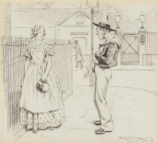 Dr Manette and Lucie with Charles Darnay from A Tale of Two Cities by ...