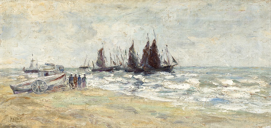 Bord de mer aux bateaux by Louis Artan de Saint-Martin on artnet