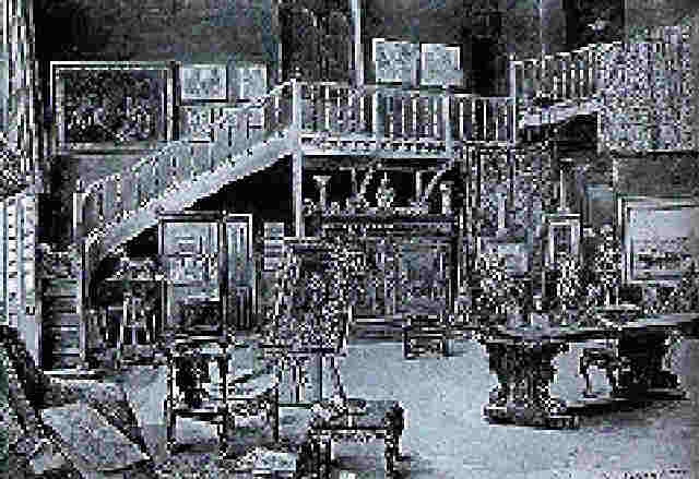 The interior of Meissoniers studio by Marie-Désirée Bourgoin on artnet