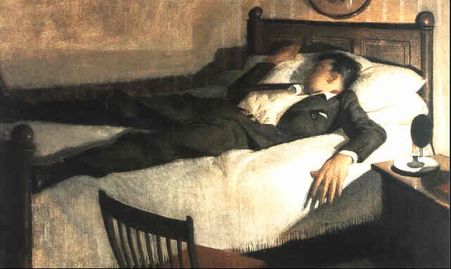 Man And Woman Sleeping Art