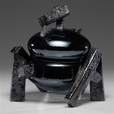 Black Lidded Vessel by Jerry Rothman on artnet