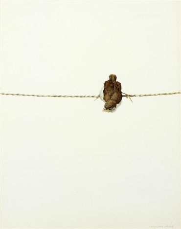 Fledgling House Sparrow by Raymond Harris Ching on artnet