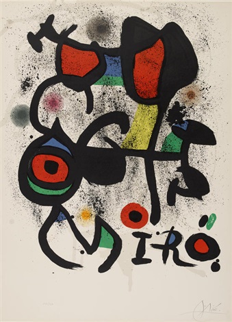 Poster for the exhibition Bronzes, Hayward Gallery by Joan Miró on artnet