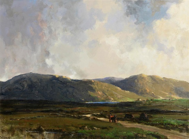 Bringing Home the Turf, Connemara by James Humbert Craig on artnet