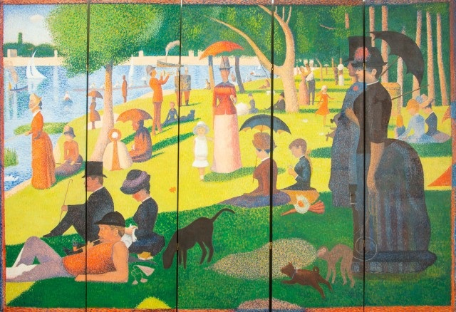 A Sunday Afternoon on the Island of La Grande Jatte a decorative screen ...