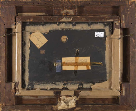 Figure in Landscape with trees and Rocky Outcrops in the Distance by ...