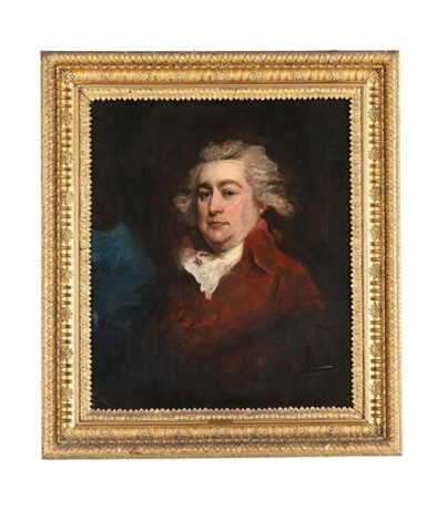 PORTRAIT OF A GENTLEMAN, IN A RED COAT AND WHITE STOCK by Sir Martin ...