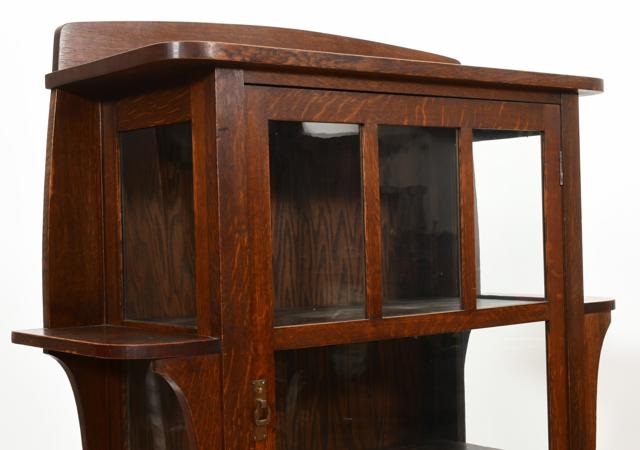 Charles P. Limbert Co. Oak China Cabinet, No. 452 by Charles P. Limbert ...