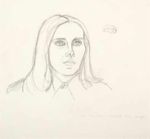 2 Alex Katz Portrait Study Drawings by Alex Katz on artnet