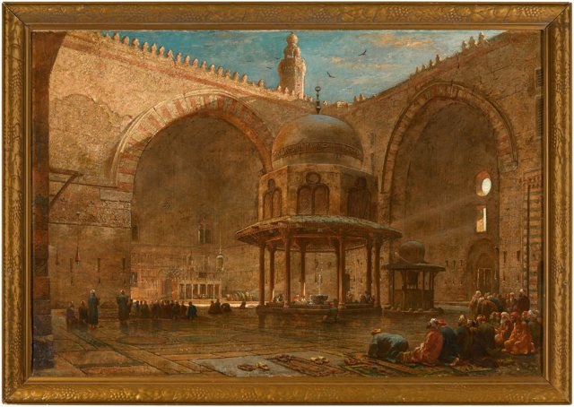 The Mosque of Sultan Hassan, Cairo by Edward Angelo Goodall on artnet