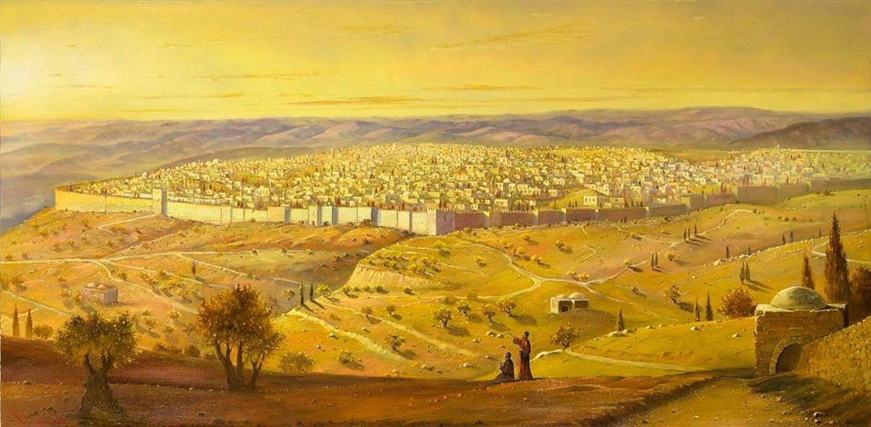 Jerusalem view by Alex Levin on artnet