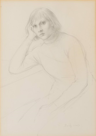 Girl in Turtleneck by William H. Bailey on artnet