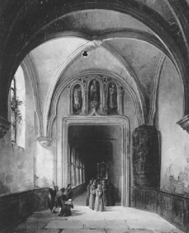 Procession dans un cloître by François Marius Granet on artnet