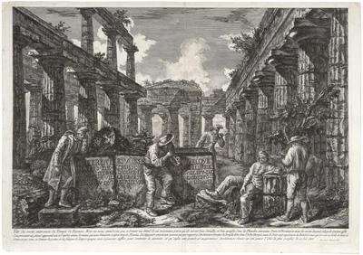 Differentes vues de quelques restes de trois grand Edifices qui ...