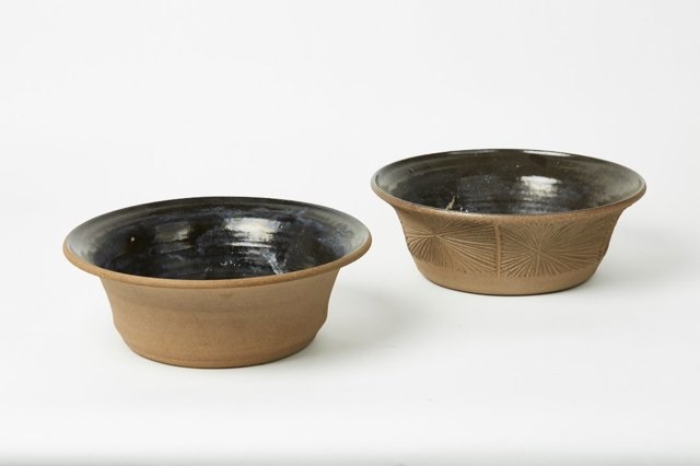 Two flared-lip planters by David Cressey and Robert Maxwell on artnet