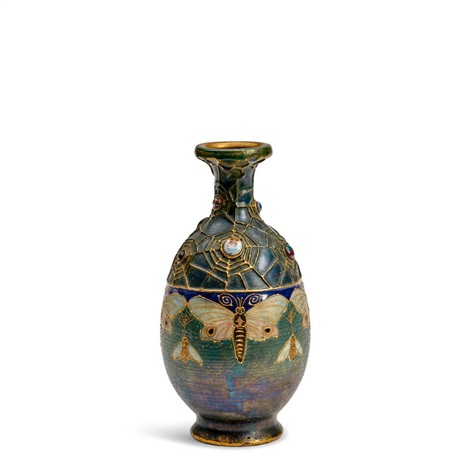 RIESSNER, STELLMACHER KESSEL AMPHORA GRES-BIJOU VASE by Riessner ...