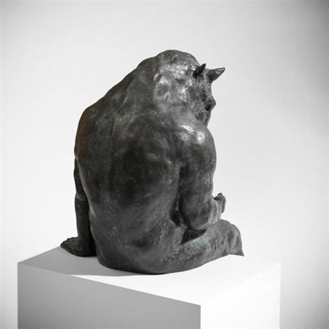 MINOTAUR READING by Beth Carter on artnet