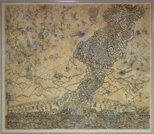 Under the Cover of Darkness 1 by Duke Riley on artnet