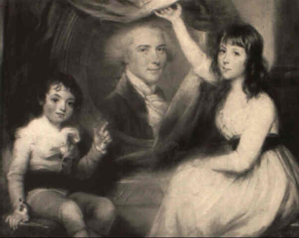 Portrait of Judge William Garrow with two children by John Russell on ...