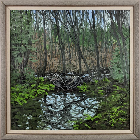 Untitled beaver pond by Neil Welliver on artnet