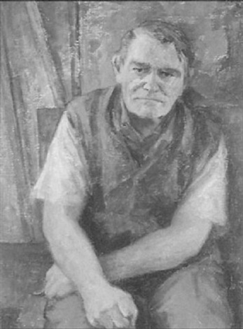 Portrait of Maxwell Bates by Myfanwy Spencer Pavelic on artnet
