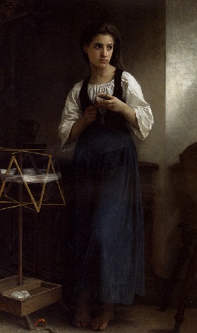 Jeune fille dévidant de la laine by William-Adolphe Bouguereau on artnet