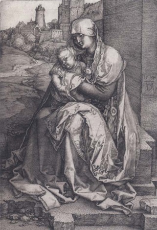 Maria mit dem Kind an der Mauer by Albrecht Dürer on artnet