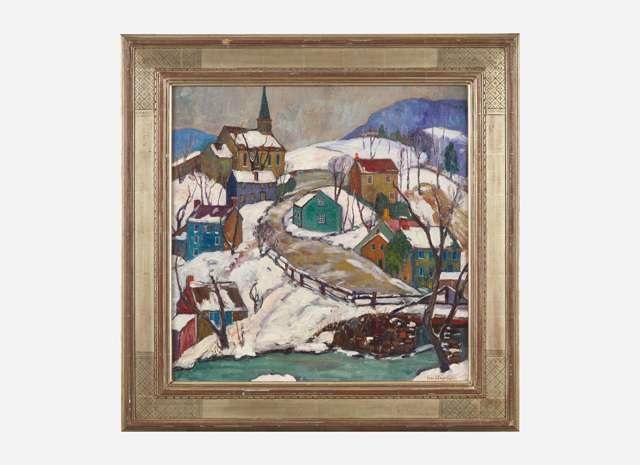 Winter in the Village by Fern Isabel Coppedge on artnet