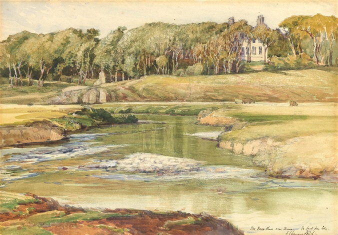 The Forss River, near Thurso, with Forss House in the distance by ...