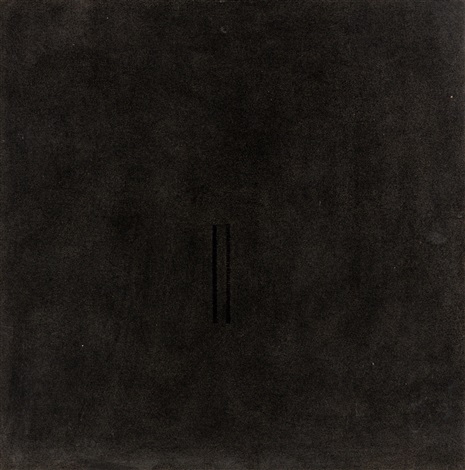 Two Columns of Incised Lines -1- by Edda Renouf on artnet