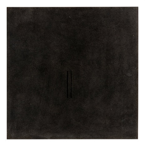 Two Columns of Incised Lines -1- by Edda Renouf on artnet