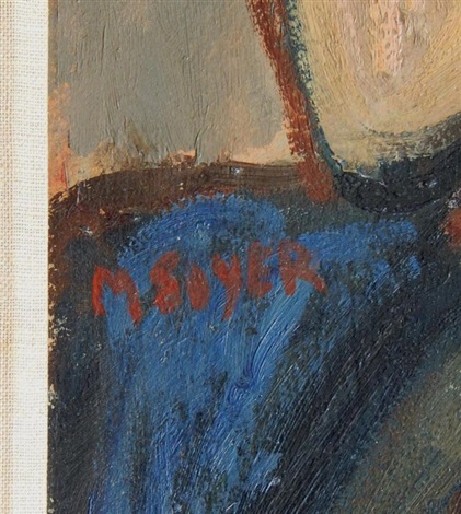 Woman in Pink Slip by Moses Soyer on artnet