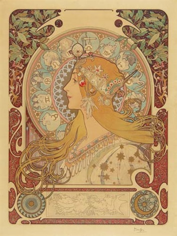 Zodiac by Alphonse Mucha on artnet
