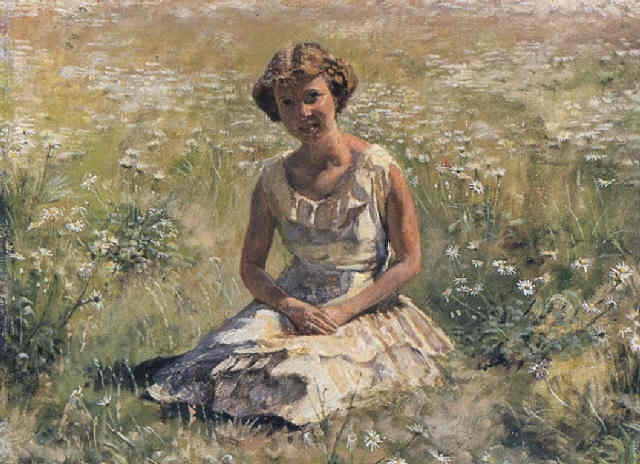 Maria in het gras by Willem Gerard Hofker on artnet