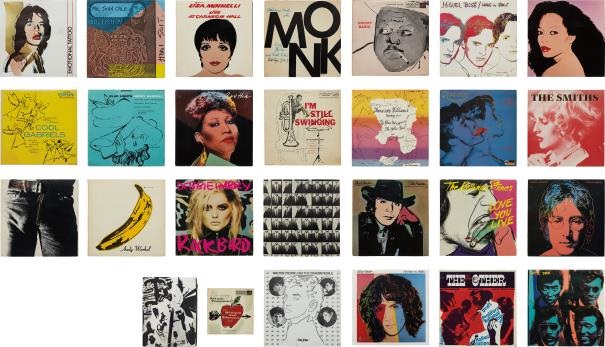 A Collection of Record Covers with Cover Art by Andy Warhol by Andy ...